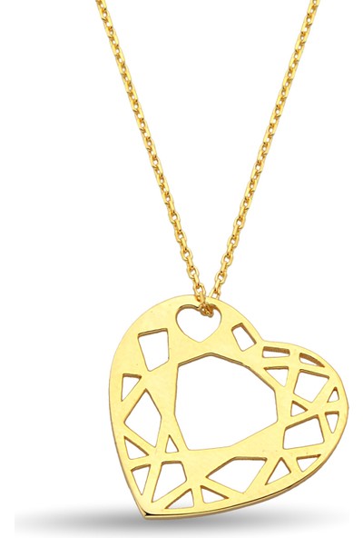 ÇGK KUYUMCULUK Kalp Altın Kolye ZK0140