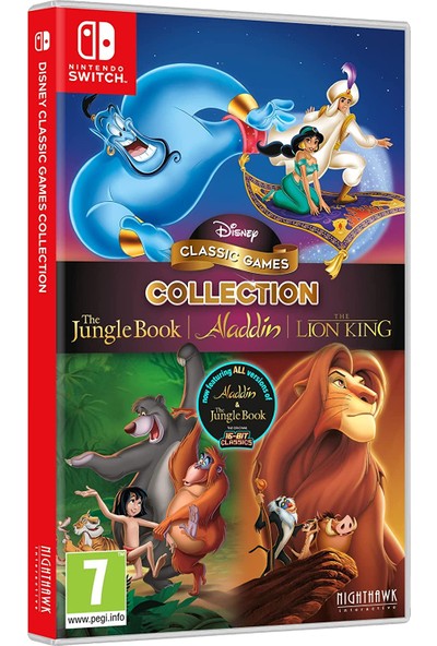 Nintendo Disney Classic Games Collection The Jungle Book Aladdin & The Lion King Nintendo Disney Classic Games Collection The Jungle Book Aladdin & The Lion King