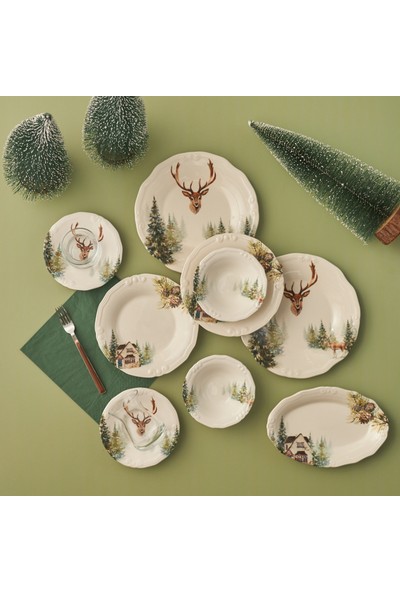 Karaca Mr. Deer 26 Parça 6 Kişilik Kahvaltı/Servis Takımı