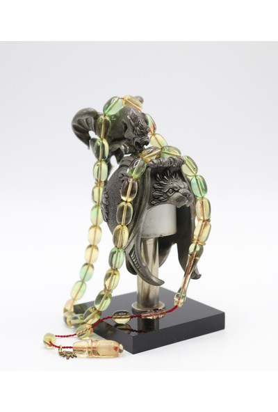 Tarzım Sarı Yeşil Ateş Kehrbar Tesbih