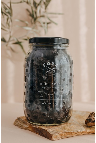 Foze Az Tuzlu Kuru Sele Siyah Zeytin 1300 gr (2'li Set) - Yeni Mahsül
