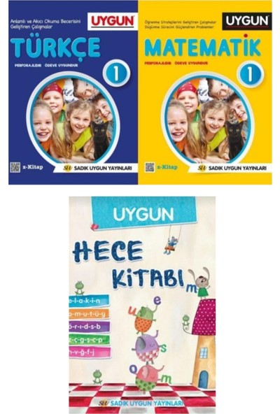 Sadık Uygun Yayınları 1. Sınıf Matematik - Türkçe Ders Kitabı + Hece Kitabı Sadık Uygun Yayınları 1. Sınıf Matematik - Türkçe Ders Kitabı + Hece Kitabı