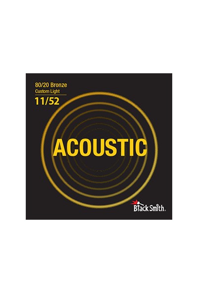 Black Smith Blacksmith BR-1152, Custom Light (011 - 052) Acoustic Tel Black Smith Blacksmith BR-1152, Custom Light (011 - 052) Acoustic Tel