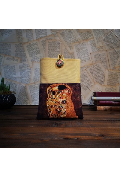 Kırpık Tasarım Klimt Kitap Kılıfı Kırpık Tasarım Klimt Kitap Kılıfı