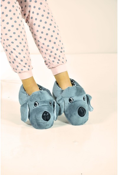 Odesa Ayakkabı Market Hayvanlı Kışlık Unisex Panduf