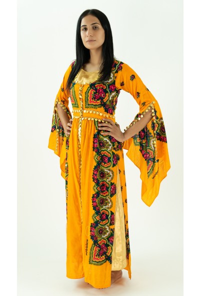 Romans Yöresel Giyim Şal Desen Elbise