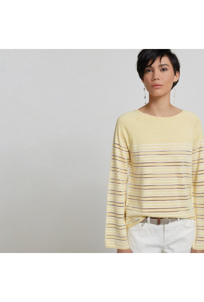 Yargıcı Transparan Detaylı Triko Kazak Yargıcı Transparan Detaylı Triko Kazak