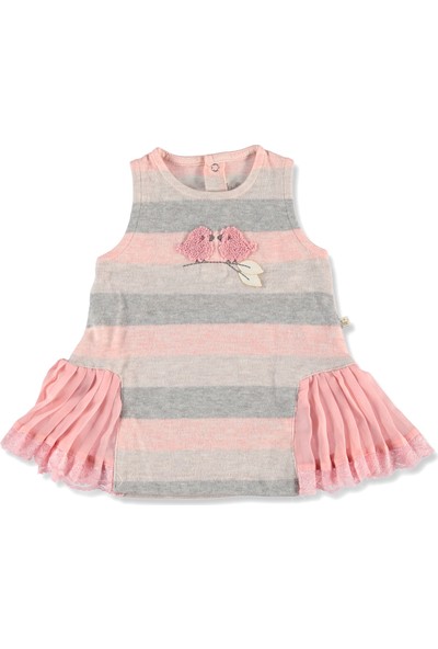 For My Baby Pink Birds Elbise