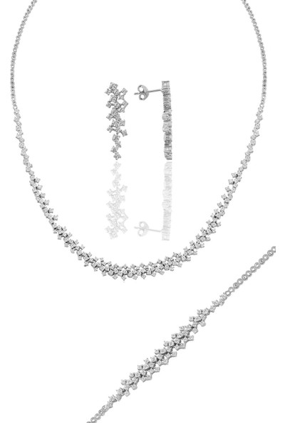 Söğütlü Silver Gümüş Beyaz Altın Rodyumlu Pırlanta Modeli Zirkon Taşlı Su Yolu Gümüş Takım. Söğütlü Silver Gümüş Beyaz Altın Rodyumlu Pırlanta Modeli Zirkon Taşlı Su Yolu Gümüş Takım.