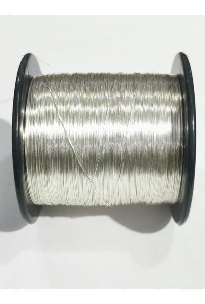 Livza Bijuteri Gümüş Renk 0.40 mm Vernikli Flografi Teli 500 Gr. Livza Bijuteri Gümüş Renk 0.40 mm Vernikli Flografi Teli 500 Gr.