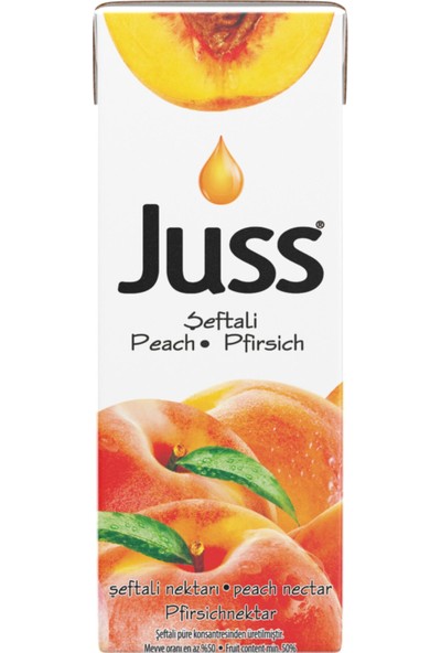 Juss Şeftali Nektarı 200 ml x 27 Slim