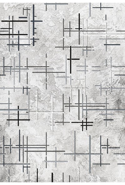 Sermod Modern Çizgili Dijital Baskılı Örtü