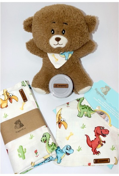 Puppetzzz Uyku Arkadaşı Hediye Seti Dinozor Erkek Çocuk
