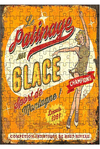 Tablomega Ahşap Puzzel Güzel Kadın Buz Pateni Yarışı 120 Parça 25*35 cm Tablomega Ahşap Puzzel Güzel Kadın Buz Pateni Yarışı 120 Parça 25*35 cm