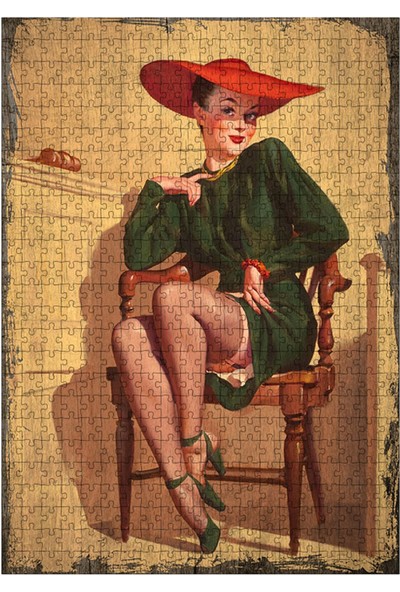 Tablomega Ahşap Puzzel Mahkemedeki Kadın 500 Parça 50*70 cm Tablomega Ahşap Puzzel Mahkemedeki Kadın 500 Parça 50*70 cm