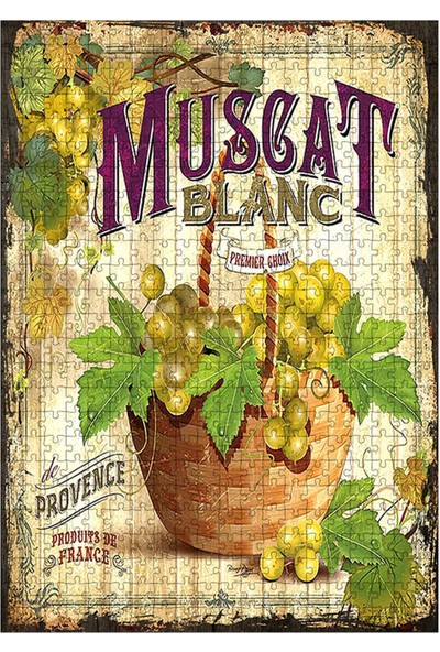 Tablomega Ahşap Puzzel Muscat Blanc Üzümleri 500 Parça 50*70 cm