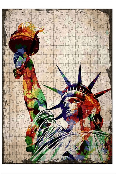 Tablomega Ahşap Puzzel Renkli Özgürlük Heykeli 255 Parça 35*50 cm Tablomega Ahşap Puzzel Renkli Özgürlük Heykeli 255 Parça 35*50 cm