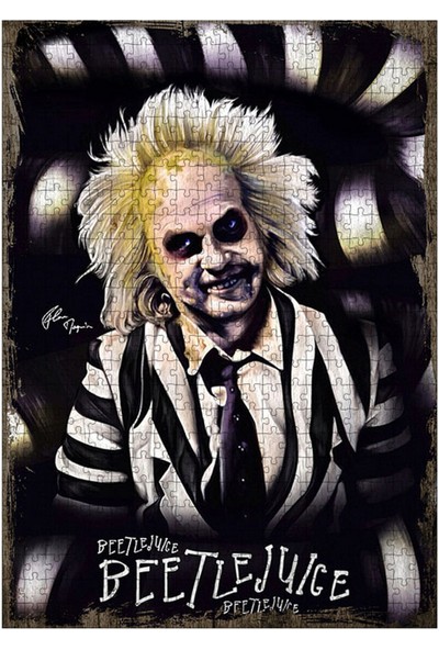 Tablomega Ahşap Puzzel Beetle Juice Beter Böcek 500 Parça 50*70 cm Tablomega Ahşap Puzzel Beetle Juice Beter Böcek 500 Parça 50*70 cm