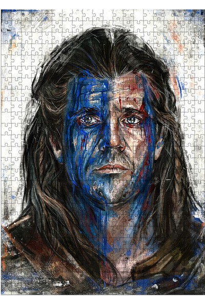 Tablomega Ahşap Puzzel Cesur Yürek (Braveheart) Mel Gibson 500 Parça 50*70 cm
