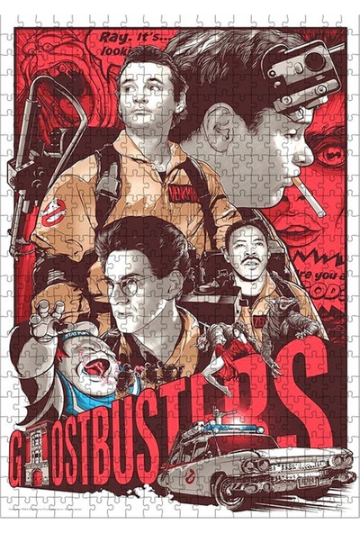 Tablomega Ahşap Puzzel Hayalet Avcıları Ghostbusters 500 Parça 50*70 cm