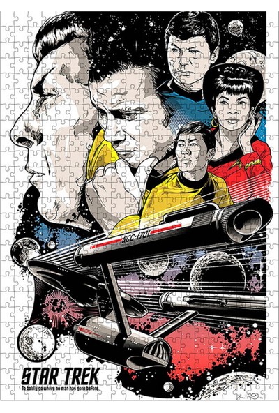 Tablomega Ahşap Puzzel Star Trek Uzay Yolu 500 Parça 50*70 cm Tablomega Ahşap Puzzel Star Trek Uzay Yolu 500 Parça 50*70 cm