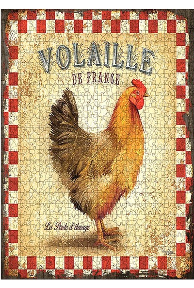 Tablomega Ahşap Puzzel Kümes Hayvanlarından Tavuk 500 Parça 50*70 cm Tablomega Ahşap Puzzel Kümes Hayvanlarından Tavuk 500 Parça 50*70 cm