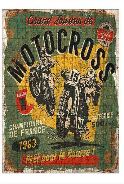 Tablomega Ahşap Puzzel Moto Kros Yarışı Afişi 255 Parça 35*50 cm Tablomega Ahşap Puzzel Moto Kros Yarışı Afişi 255 Parça 35*50 cm