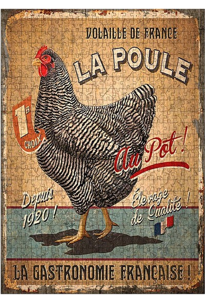 Tablomega Ahşap Puzzel Gastronomi ve Tavuk Afişi 500 Parça 50*70 cm Tablomega Ahşap Puzzel Gastronomi ve Tavuk Afişi 500 Parça 50*70 cm