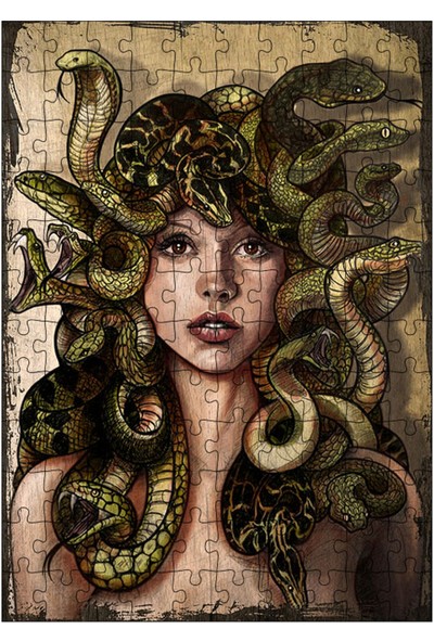 Tablomega Ahşap Puzzel Eski Medusa Mitolojisi Görseli 120 Parça 25*35 cm Tablomega Ahşap Puzzel Eski Medusa Mitolojisi Görseli 120 Parça 25*35 cm