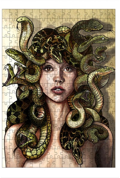 Tablomega Ahşap Puzzel Medusa Mitolojisi Görseli 255 Parça 35*50 cm Tablomega Ahşap Puzzel Medusa Mitolojisi Görseli 255 Parça 35*50 cm