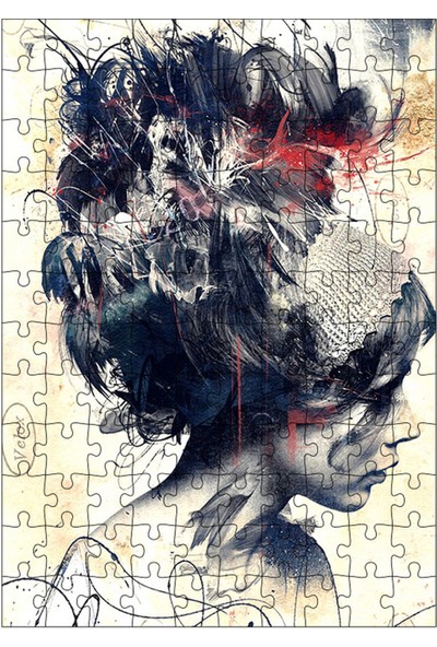 Tablomega Ahşap Puzzel Kadının Düşüncesi 120 Parça 25*35 cm