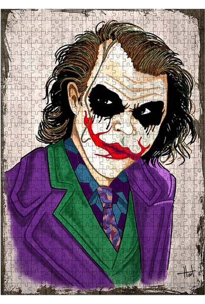 Tablomega Ahşap Puzzel Kırmızı Dudaklı Joker 500 Parça 50*70 cm