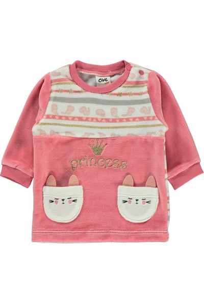 Civil Baby Kız Bebek Sweatshirt 3-18 Ay Yavruağzı