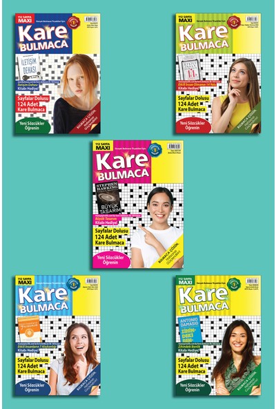Maxi Kare Bulmaca 5'li Set Maxi Kare Bulmaca 5'li Set