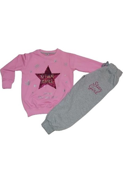 Tunngoo Star Girl Kız Çocuk Pullu Yıldızlı Eşofman Takımı 6-7-8 7-8 Yaş Tunngoo Star Girl Kız Çocuk Pullu Yıldızlı Eşofman Takımı 6-7-8 7-8 Yaş