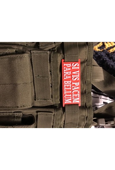 Aldım Geldi Si Vis Pacem Para Bellum Molle Etiketi Plastik Aparat