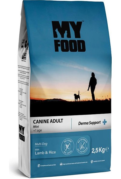 My Food Kuzulu Pirinçli Küçük Irk Yetişkin Köpek Maması Derma Support 2,5 kg My Food Kuzulu Pirinçli Küçük Irk Yetişkin Köpek Maması Derma Support 2,5 kg