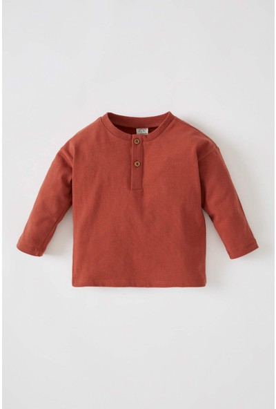 DeFacto Erkek Bebek Regular Fit Uzun Kollu Tişört W7974A222SP