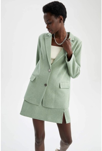 DeFacto Relax Fit Basic Blazer Ceket V2814AZ22SP DeFacto Relax Fit Basic Blazer Ceket V2814AZ22SP