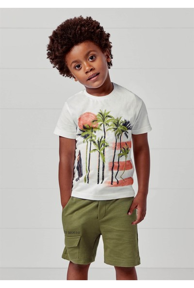 Mayoral Erkek Çocuk Baskılı Penye Şort Takım Mayoral Erkek Çocuk Baskılı Penye Şort Takım