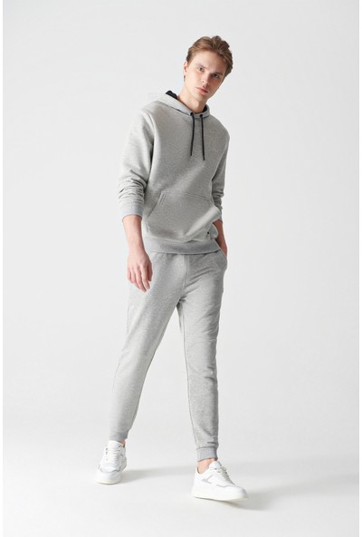 Avva Erkek Gri Jogging Eşofman E003402