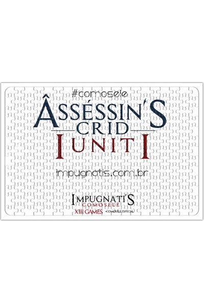 Baskı Dükkanı Comosele Assassin's Creed Unity Puzzle 240 Parça Yapboz Baskı Dükkanı Comosele Assassin's Creed Unity Puzzle 240 Parça Yapboz