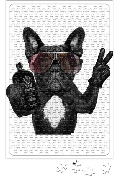 Baskı Dükkanı Bulldog Hangover Pug Köpek Puzzle 240 Parça Yapboz Baskı Dükkanı Bulldog Hangover Pug Köpek Puzzle 240 Parça Yapboz