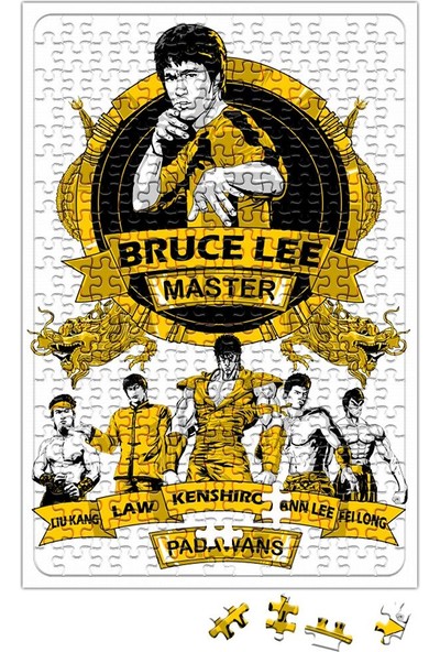 Baskı Dükkanı Bruce Lee E Padawans Puzzle 240 Parça Yapboz