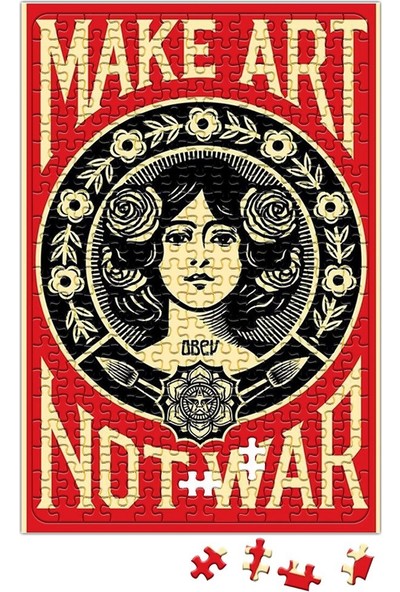 Baskı Dükkanı Make Love Not War 02 Puzzle 240 Parça Yapboz Baskı Dükkanı Make Love Not War 02 Puzzle 240 Parça Yapboz