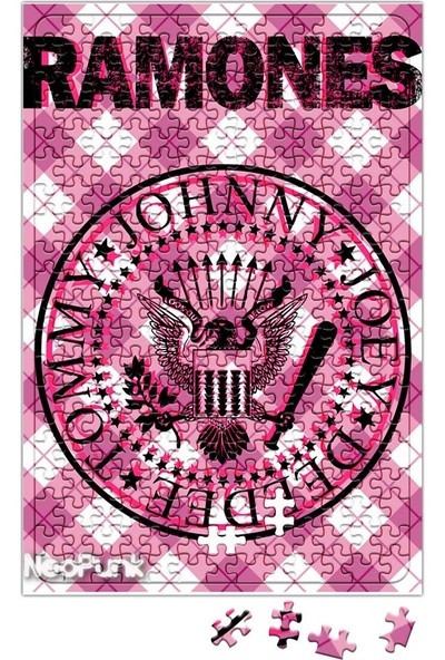 Baskı Dükkanı Ramones Pink By Neopunk Puzzle 240 Parça Yapboz