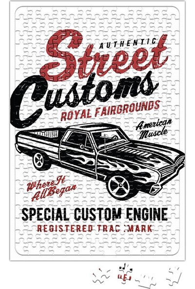 Baskı Dükkanı Street Custom Puzzle 240 Parça Yapboz