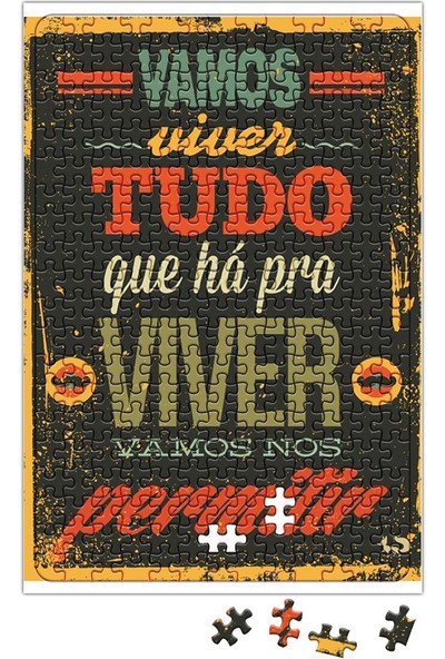 Baskı Dükkanı Vamos Viver Tudo Puzzle 240 Parça Yapboz