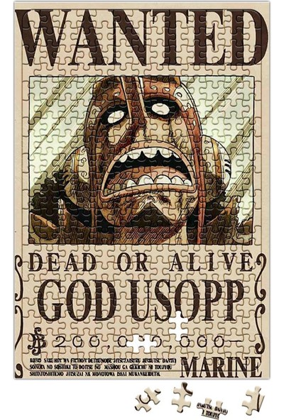 Baskı Dükkanı Usopp Procurado Puzzle 240 Parça Yapboz