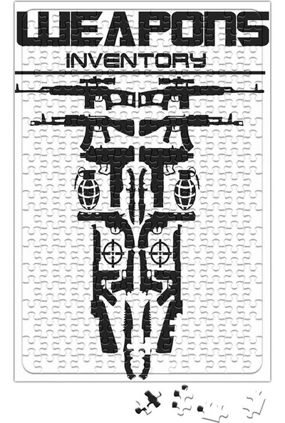 Baskı Dükkanı Weapons Puzzle 240 Parça Yapboz